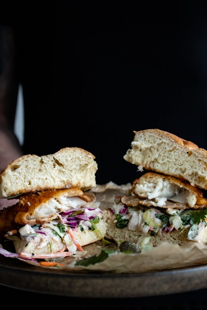 Crispy Fried Fish Sandwich by Inspired with a Twist - FoodSocial
