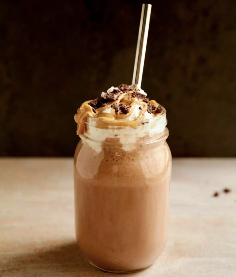 Peanut Butter Fudge Brownie Milkshake by Sarah Steffens - FoodSocial