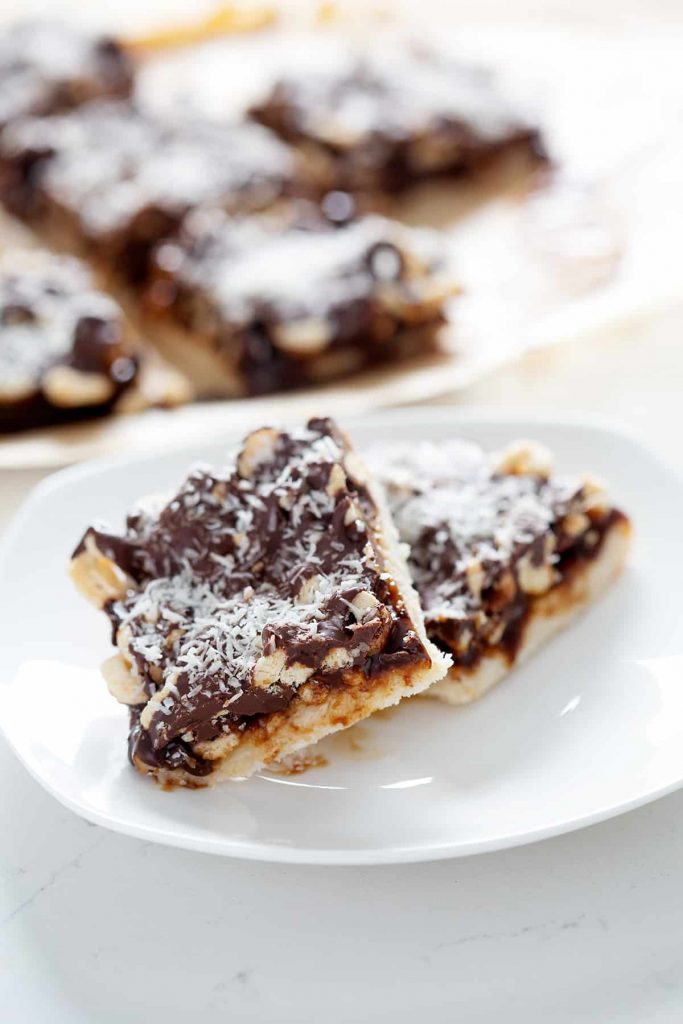 Chocolate Caramel Bars (Paleo, AIP Option) by Beth Chen - FoodSocial