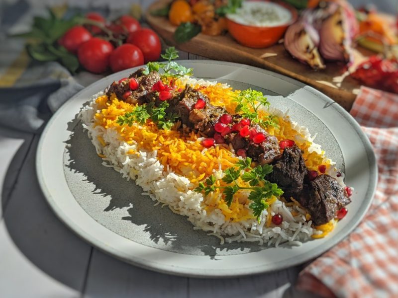 Kabab Torsh – Kebabs Marinated in Pomegranate and Herbs by The Caspian ...