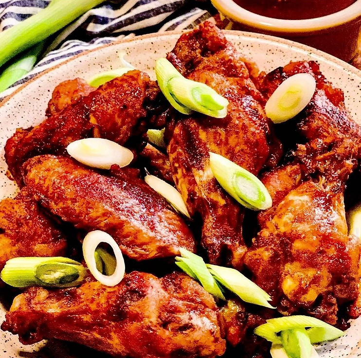 Pineapple Mango Mole Wings by Penny's Primal - FoodSocial