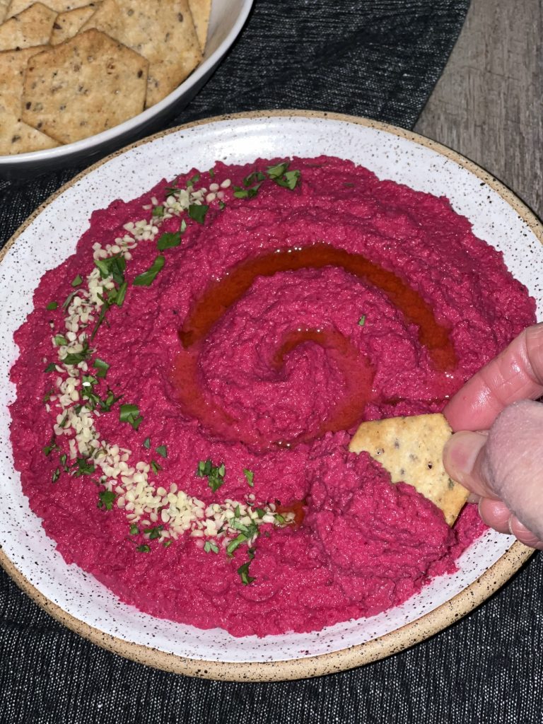 Roasted Beet & Cauliflower “Hummus” by Penny's Primal - FoodSocial