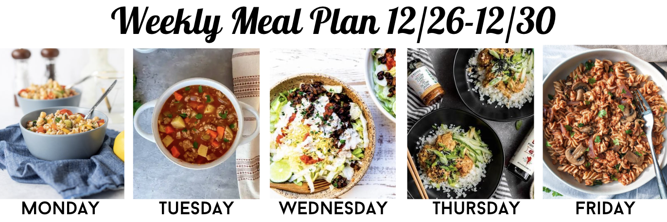 December 2022 Weekly Meal Plans - FoodSocial