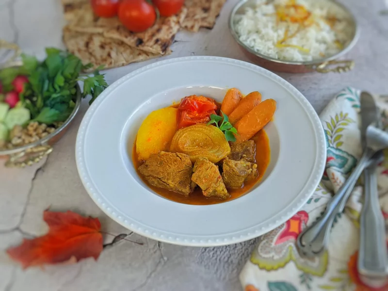 Tas Kabob – Meat and Vegetable Stew by The Caspian Chef - FoodSocial