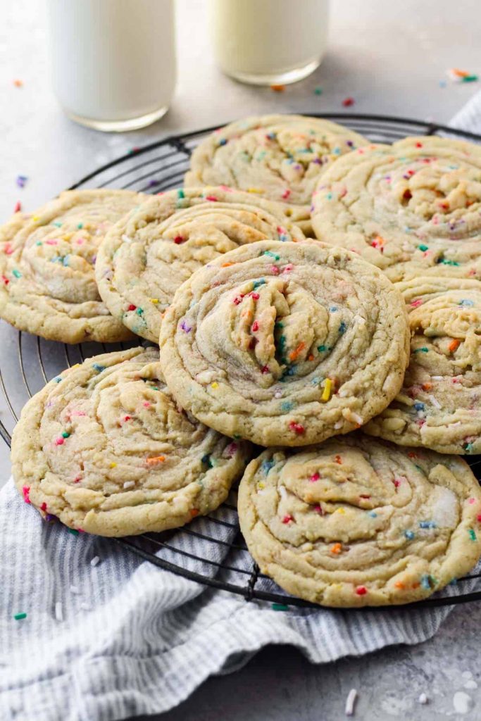 Stuffed Birthday Cake Cookies by The Sweet Occasion - FoodSocial