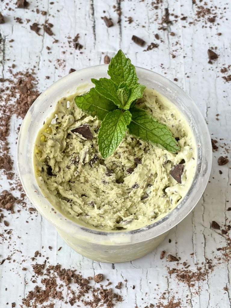 Keto Fresh Mint Chocolate Ice Cream by Keto Asian Flavours - FoodSocial