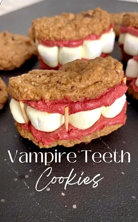 Healthier Chocolate Chip Cookies / Vampire Teeth Cookies by ...