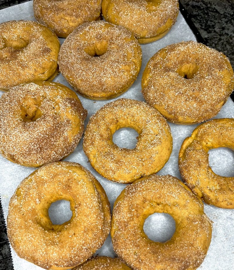 Pumpkin Spice Baked Donuts by The Sweetheart District - FoodSocial