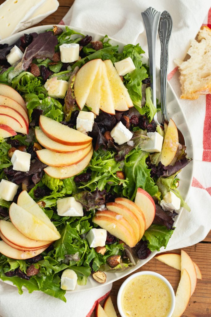 Salad with Brie, Apple and Shallot Vinaigrette by Priscilla Lawrence ...