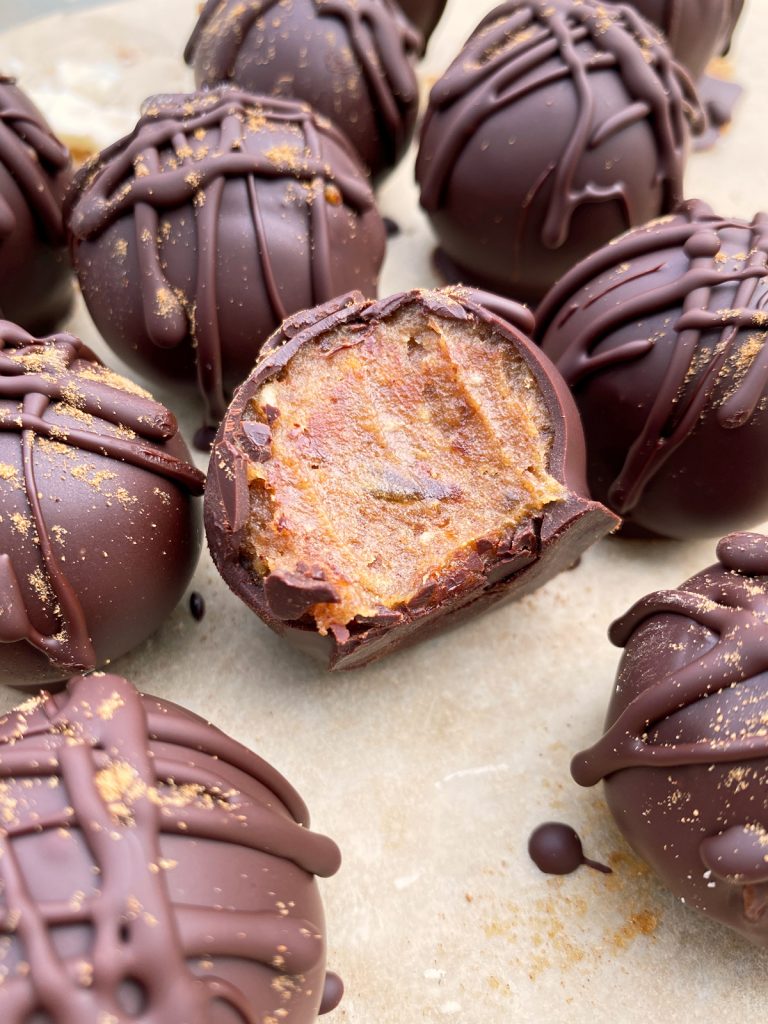 Caramel Apple Truffles (Paleo, Vegan) by bakeitpaleo - FoodSocial