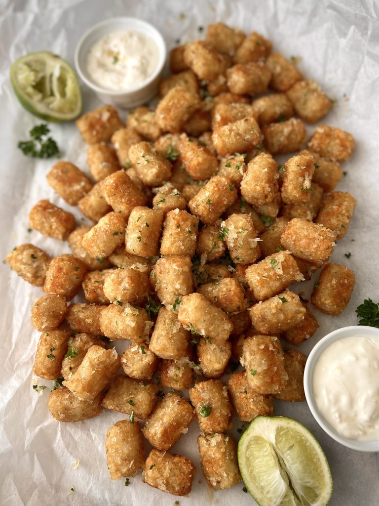 Truffle Tots with Parmesan Lime Aioli (Vegan, Top 8 Free) by ...