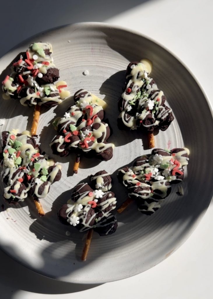Chocolate Blueberry Christmas Trees by What Great Grandma Ate - FoodSocial