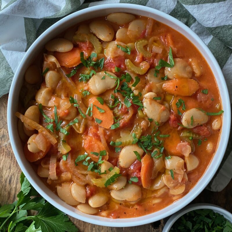 Gigantic Beans in Tomatoes by Reed Dunn - FoodSocial