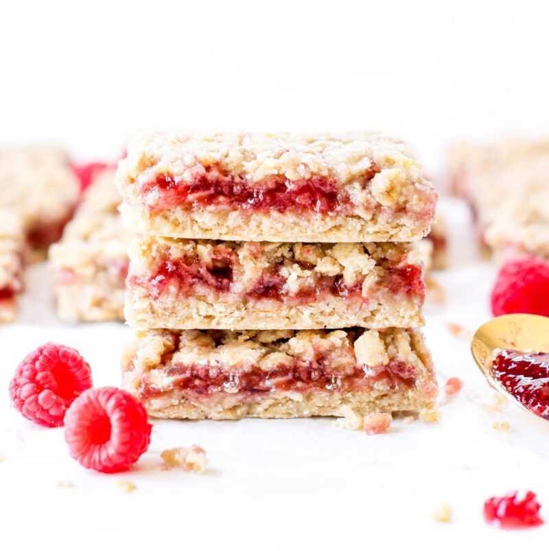 5-ingredient Raspberry Bars by Wholefoodfor7 - FoodSocial