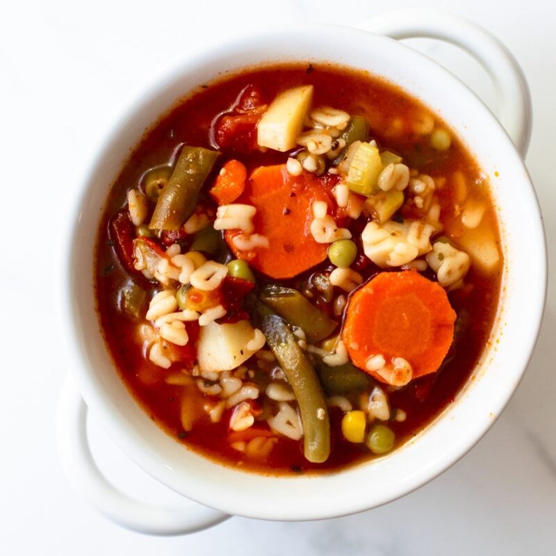 Homemade Alphabet Vegetable Soup by Christina - FoodSocial