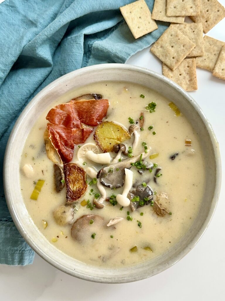 Roasted Potato & Mushroom Chowder (Paleo/Gluten Free/Whole30) by Back ...