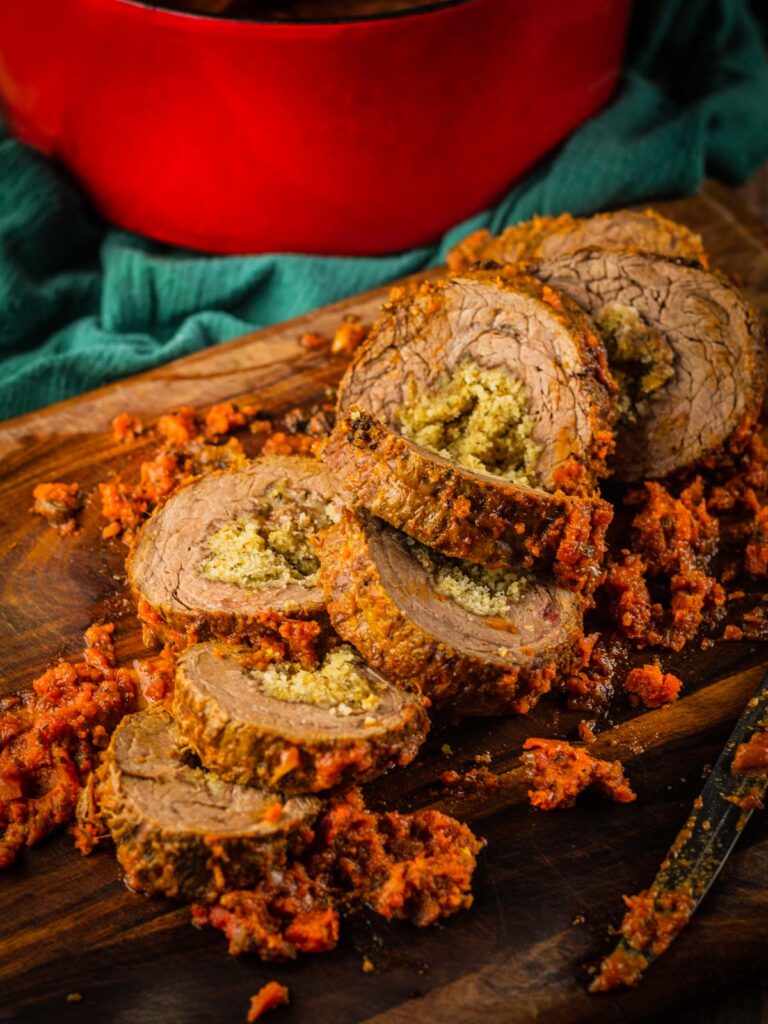Italian Beef Braciole Recipe by scarlatifamilykitchen - FoodSocial