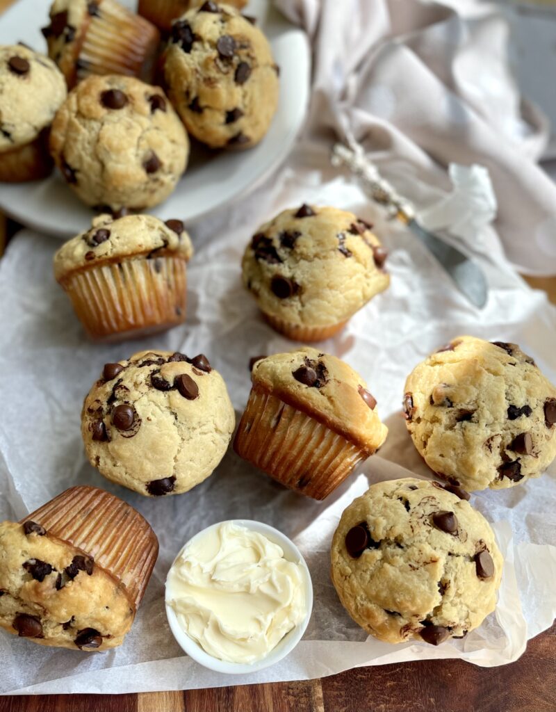 Refined Sugar-Free Bakery Style Brioche Chocolate Chip Muffins by ...