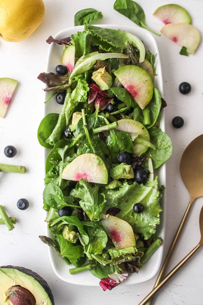 Simple Fresh Spring Mix Greens Salad by Morgan Peaceman - FoodSocial