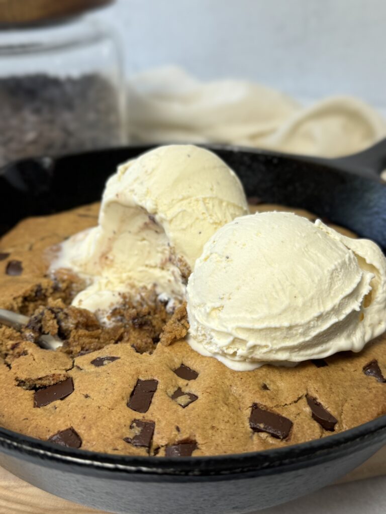 Paleo High-Protein Cookie Skillet by Cristy's Kitchen - FoodSocial