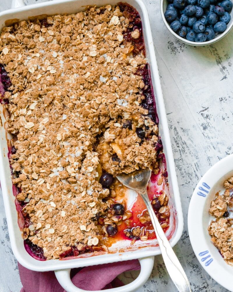 Peach Blueberry Crisp Gluten-Free by Stillwood Kitchen - FoodSocial