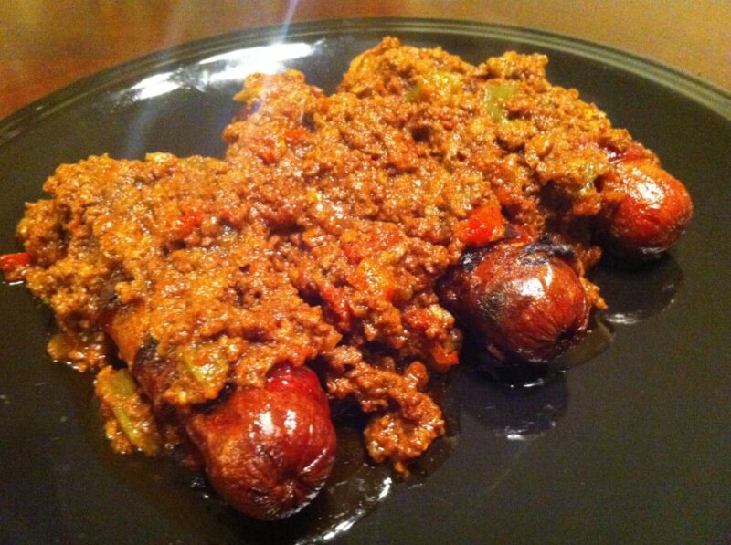 Bacon Wrapped Chili Dogs by Pastured Kitchen - FoodSocial