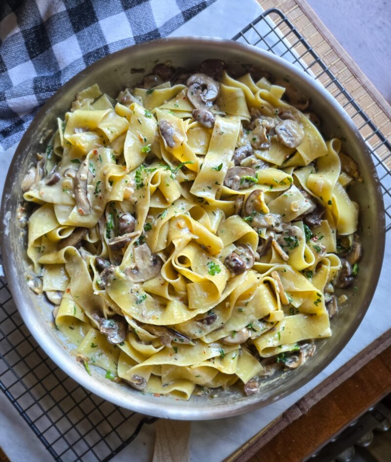 Creamy Mushroom Pappardelle by the_happy_veg - FoodSocial