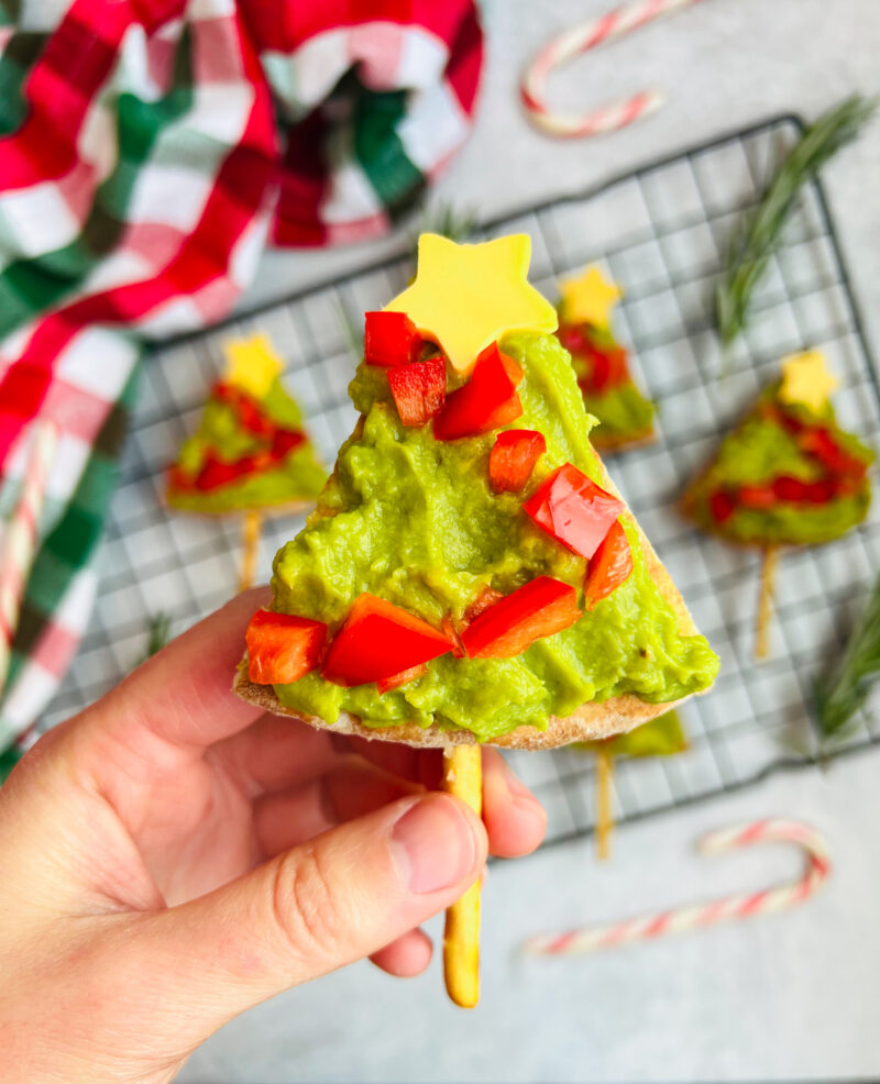 Pita Christmas Trees by LivLaughCook - FoodSocial