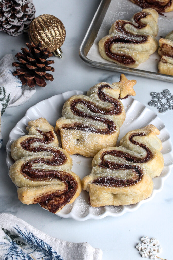 Puff Pastry Christmas Trees by Chloe's Creative Kitchen - FoodSocial