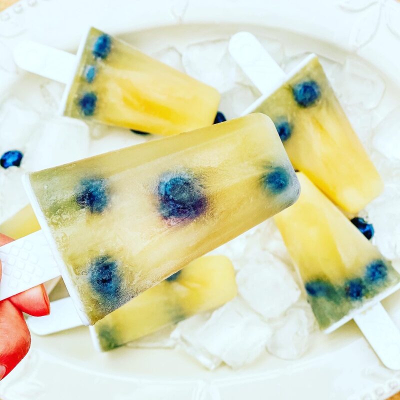 Blueberry Lemonade Ice Pops by Bridgette.eats.plants - FoodSocial