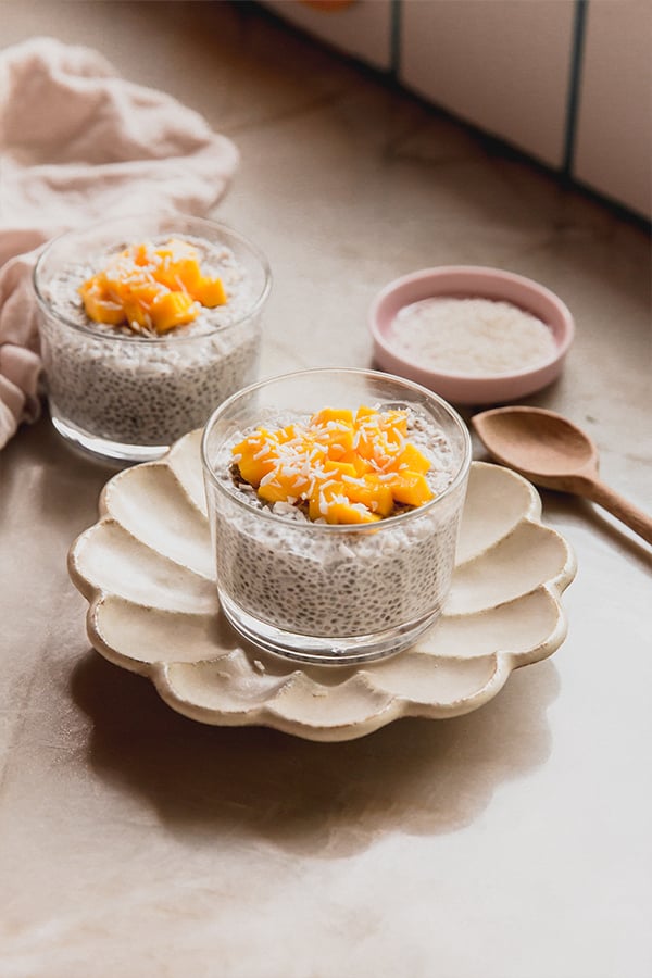 Mango Sticky Rice Chia Pudding by unboundwellness - FoodSocial