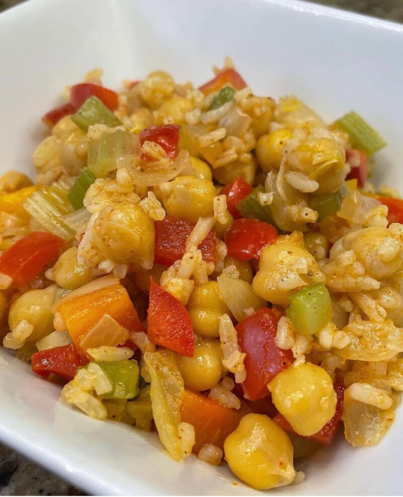 Taco Chickpea Rice Bowl by Nutrition from a tiny Kitchen - FoodSocial