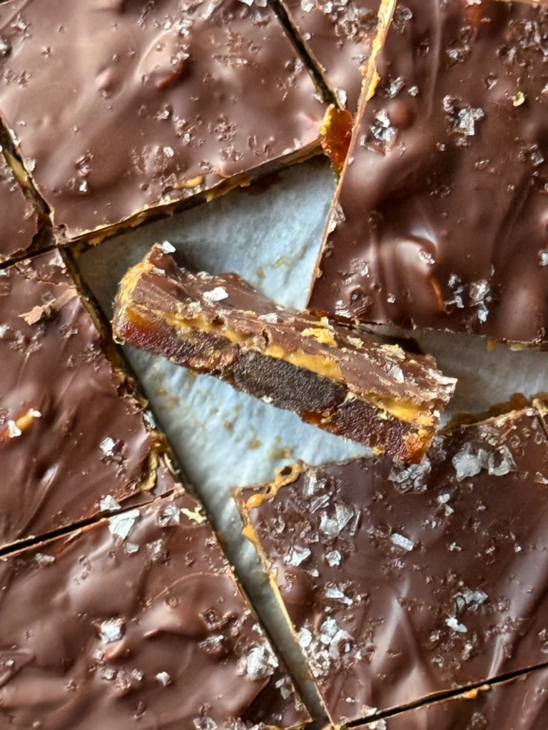 Viral “Snickers” Date Bark by Reed Dunn - FoodSocial