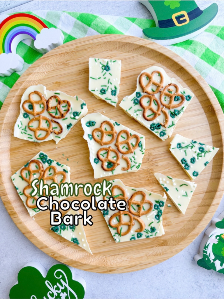 Shamrock Chocolate Bark by LivLaughCook - FoodSocial