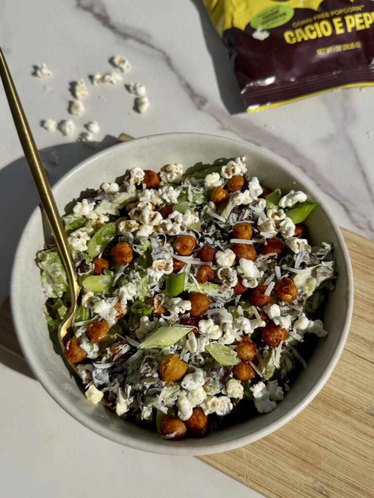 Caesar Salad w/ Cacio e Pepe Popcorn by Cob - FoodSocial
