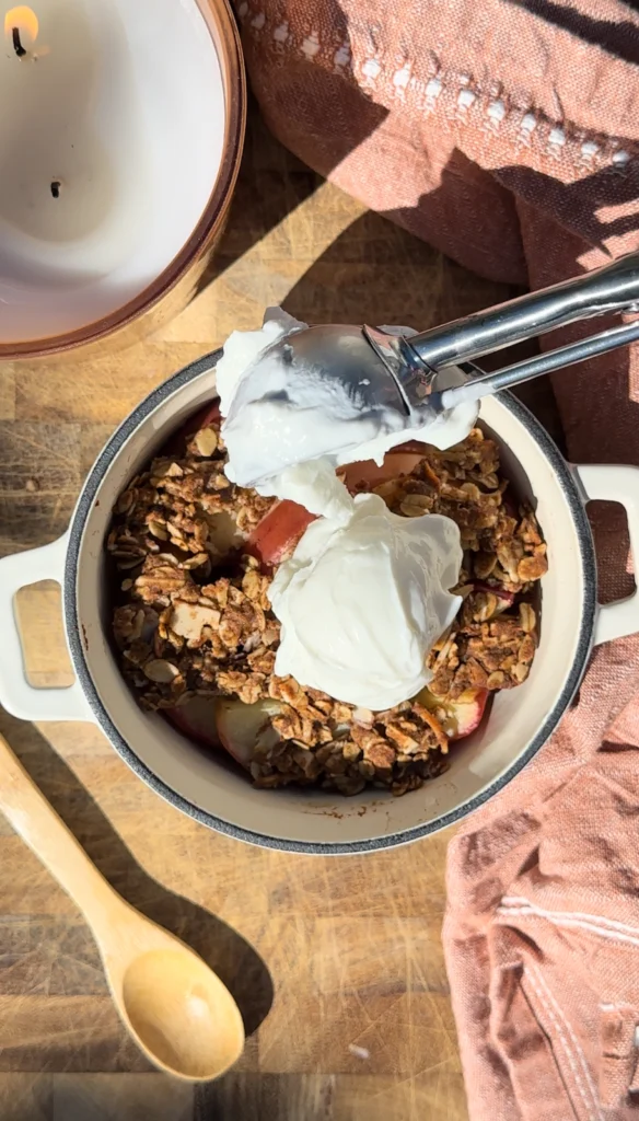 High Protein Apple Crisp by Bridgette.eats.plants - FoodSocial
