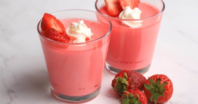 Strawberry Greek Yogurt Protein Jello by Oscar Chimenti - FoodSocial