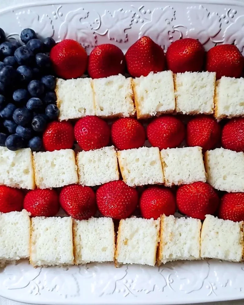 Flag Cake Dessert-Charcuterie Board by Debbie Kotchey - FoodSocial