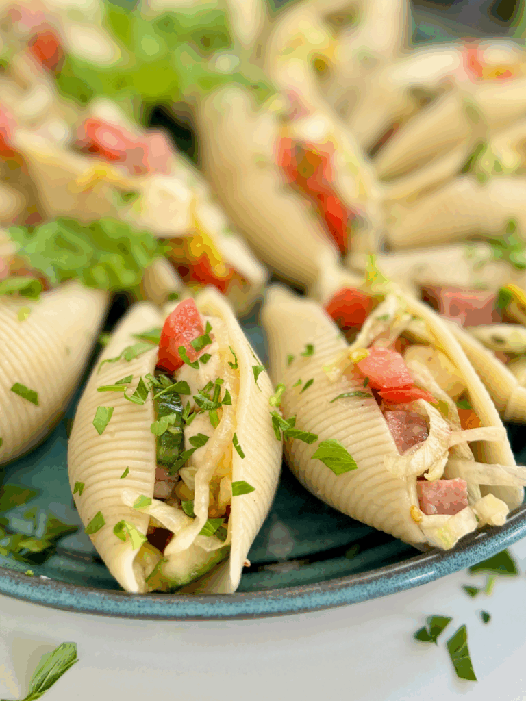 Stuffed “chopped” Italian Salad Shells by Back Porch Paleo - FoodSocial