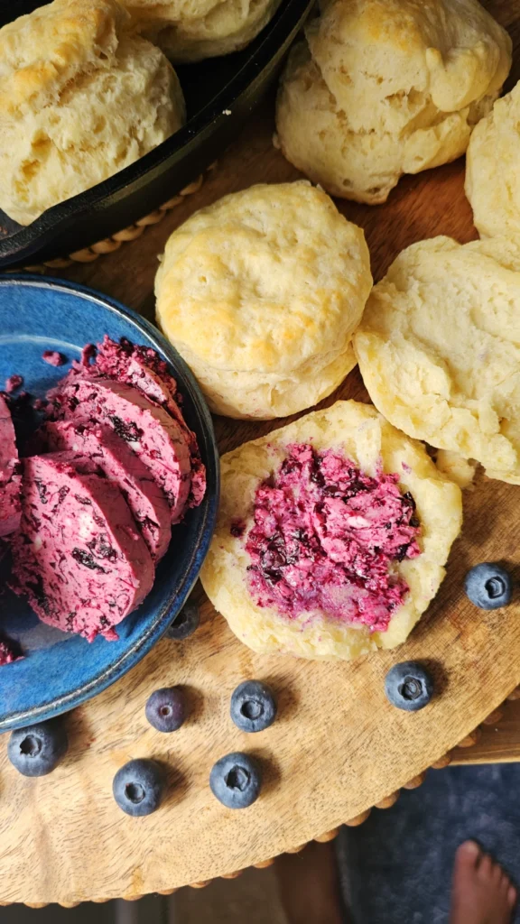 Sweet Blueberry Compound Butter by Debbie Kotchey - FoodSocial
