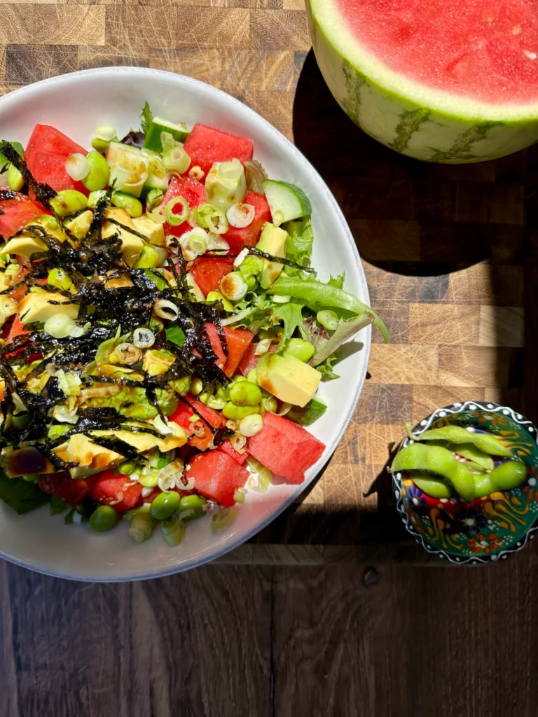Watermelon Poke Bowl by Bridgette.eats.plants - FoodSocial