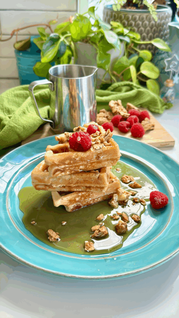 Homestyle “Waffle Cone Butter” Waffles by Back Porch Paleo - FoodSocial