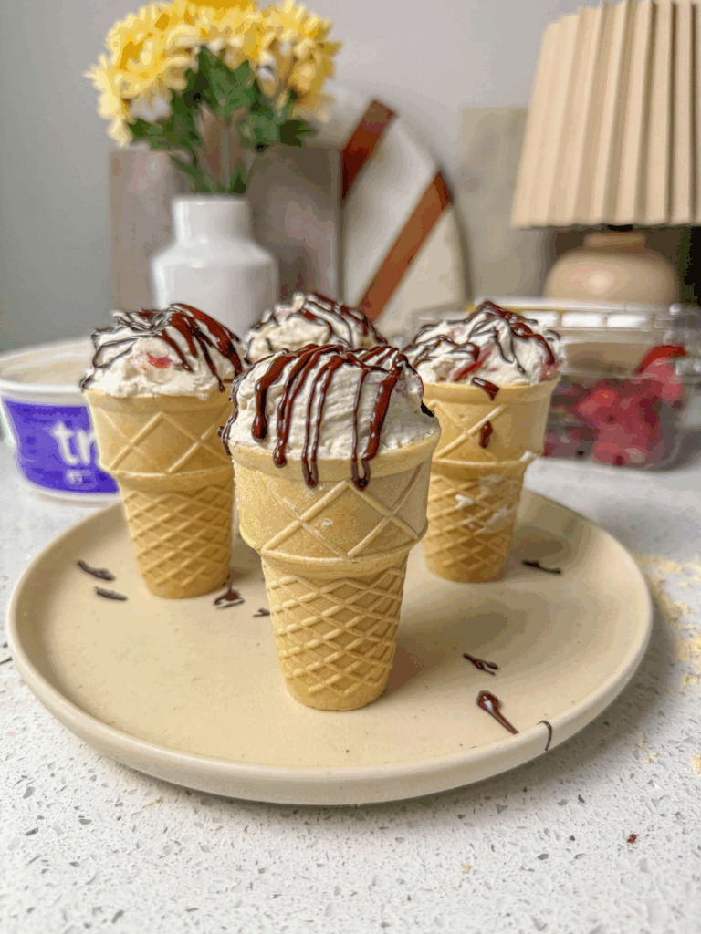 Chocolate Covered Strawberry Cones by Marissaswholelife - FoodSocial