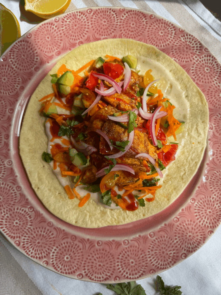 crispy tofu shawarma – vegan street food by Nicole Derdabi - FoodSocial