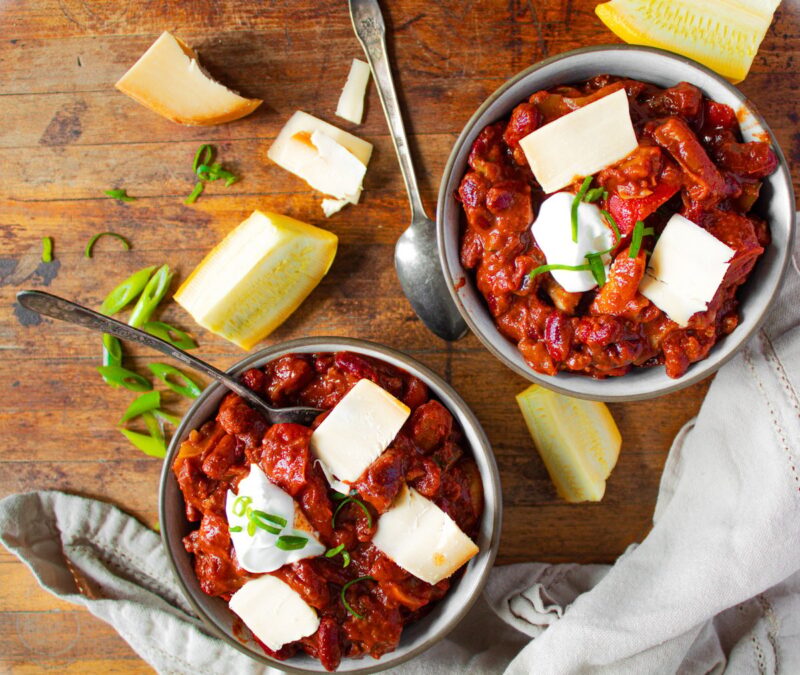 Turkey Chili Recipe with Seasonal Squash by Simone Sutcliffe - FoodSocial