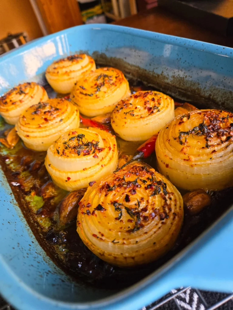 Gorgeous Baked Onions by the_happy_veg - FoodSocial