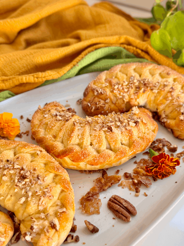 Twisted Pecan Pie Rolls by Back Porch Paleo - FoodSocial