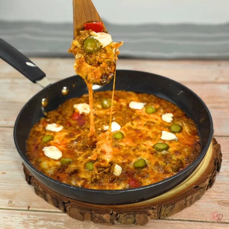 One Pan Italian Cheeseburger Skillet with Cottage Cheese Sauce (High ...