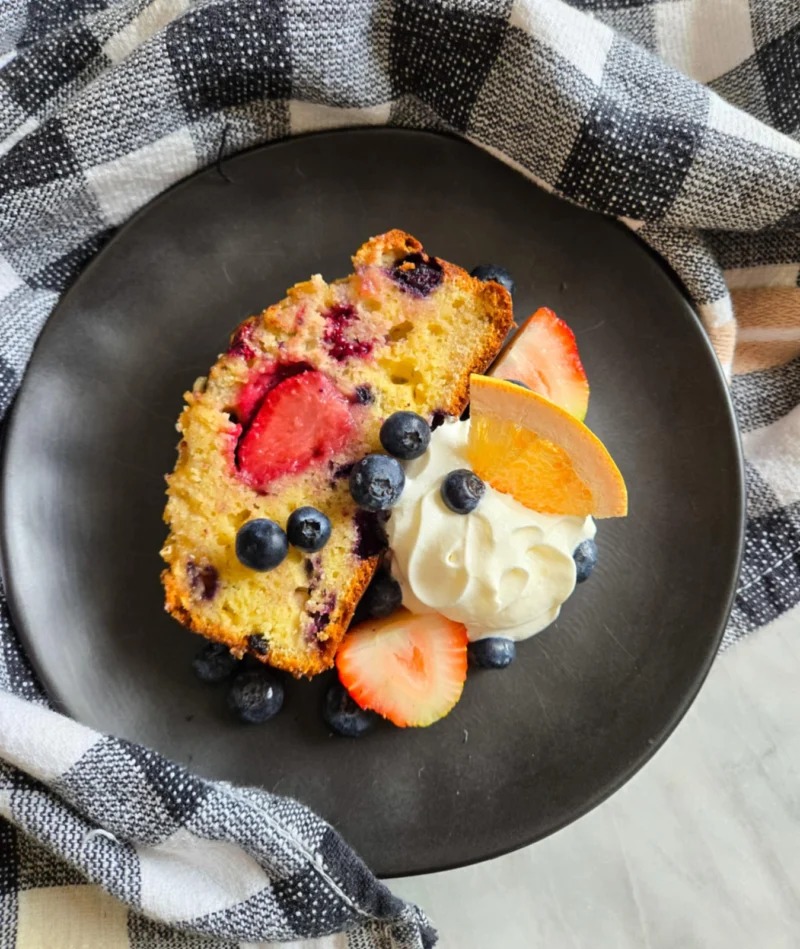 Mixed Berry Loaf with Citreve Grapefruit Glaze by the_happy_veg ...